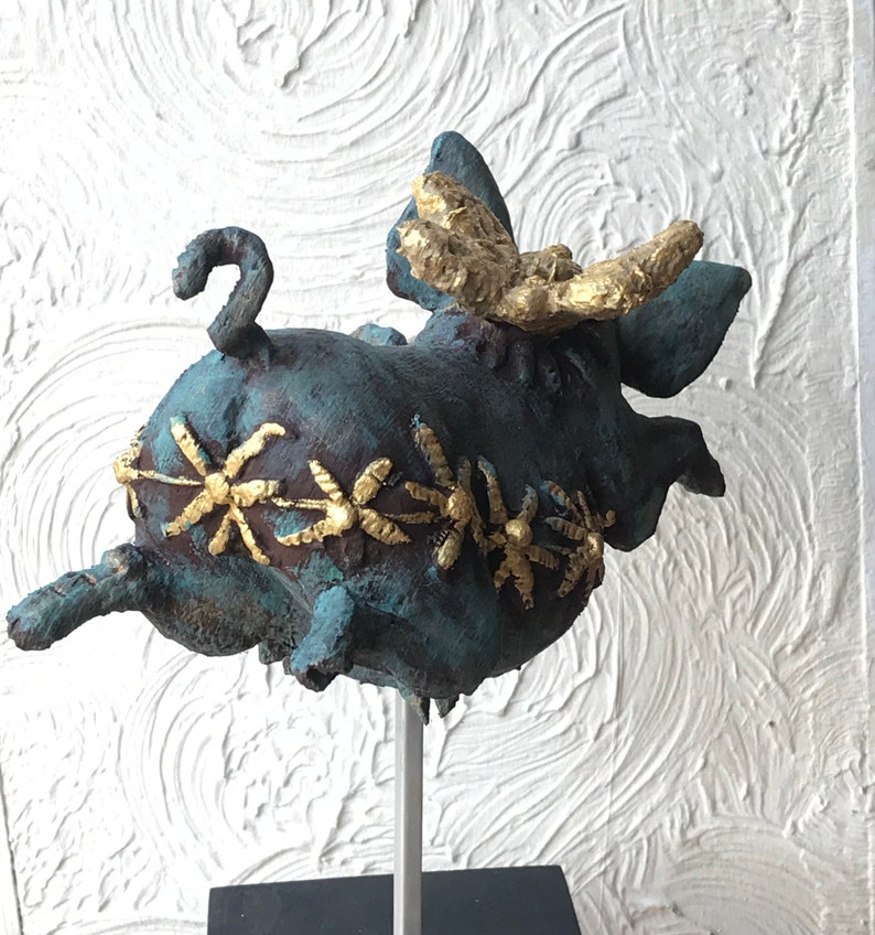 Butterfly Pig by Lydia Karpinska - Etsy