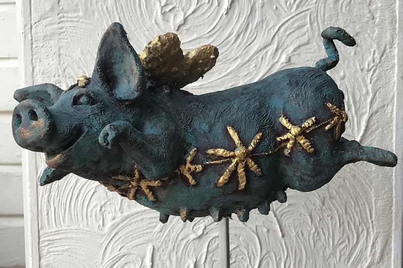 Butterfly Pig by Lydia Karpinska - Etsy