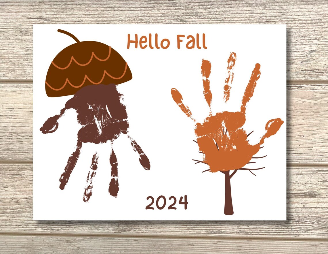 Hello Fall 2024, Handprint Craft, Fall Craft, Toddler Craft, Preschool ...