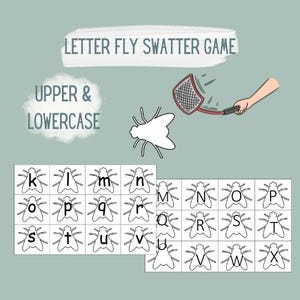 Letter Fly Swatter Game/ Alphabet Game/ Early Learning Game/ Learning ...