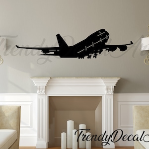 Boeing 747 Airplane Decal, Boeing 747 Vinyl Sticker, Airplane Wall ...