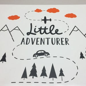 Little Adventurer Decal, Explore Decal Sticker, Mountain Vinyl Decal ...