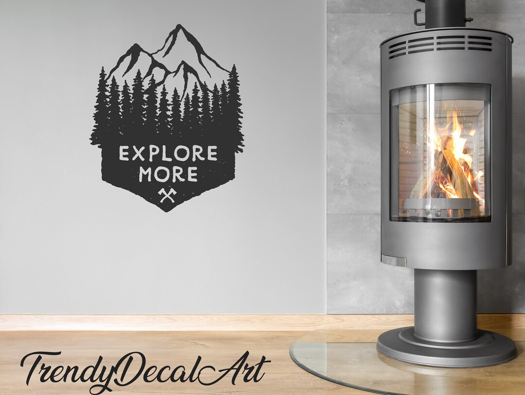 Explore Decal, Hunting Decal Sticker, Mountain Vinyl Decal, Hiking ...