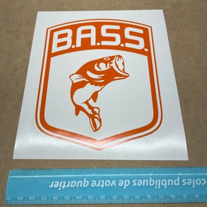 Bass Decal, Fishing Decal, Fishing Sticker, Fishing Vinyl Decal, Tackle ...