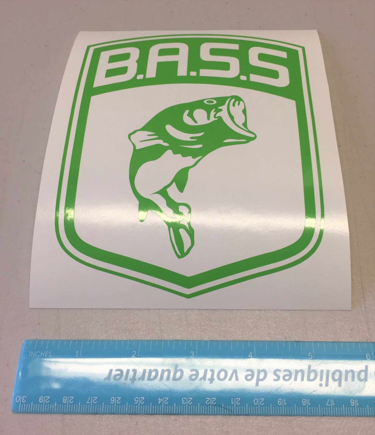 Bass Decal, Fishing Decal, Fishing Sticker, Fishing Vinyl Decal, Tackle ...