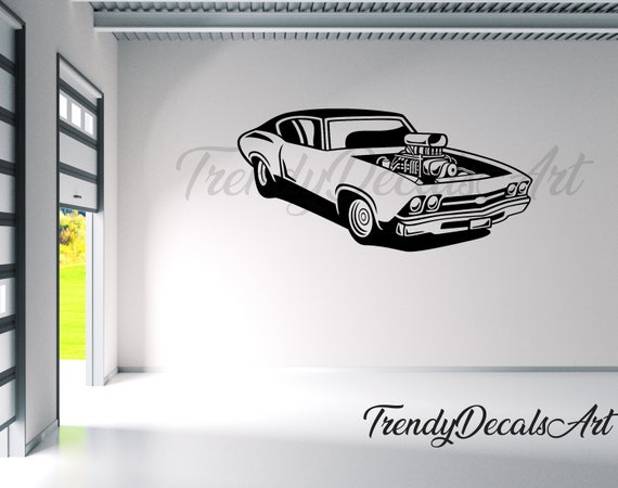 Chevy Chevelle Decal Car Wall Decal Car Wall Vinyl Sticker | Etsy Canada