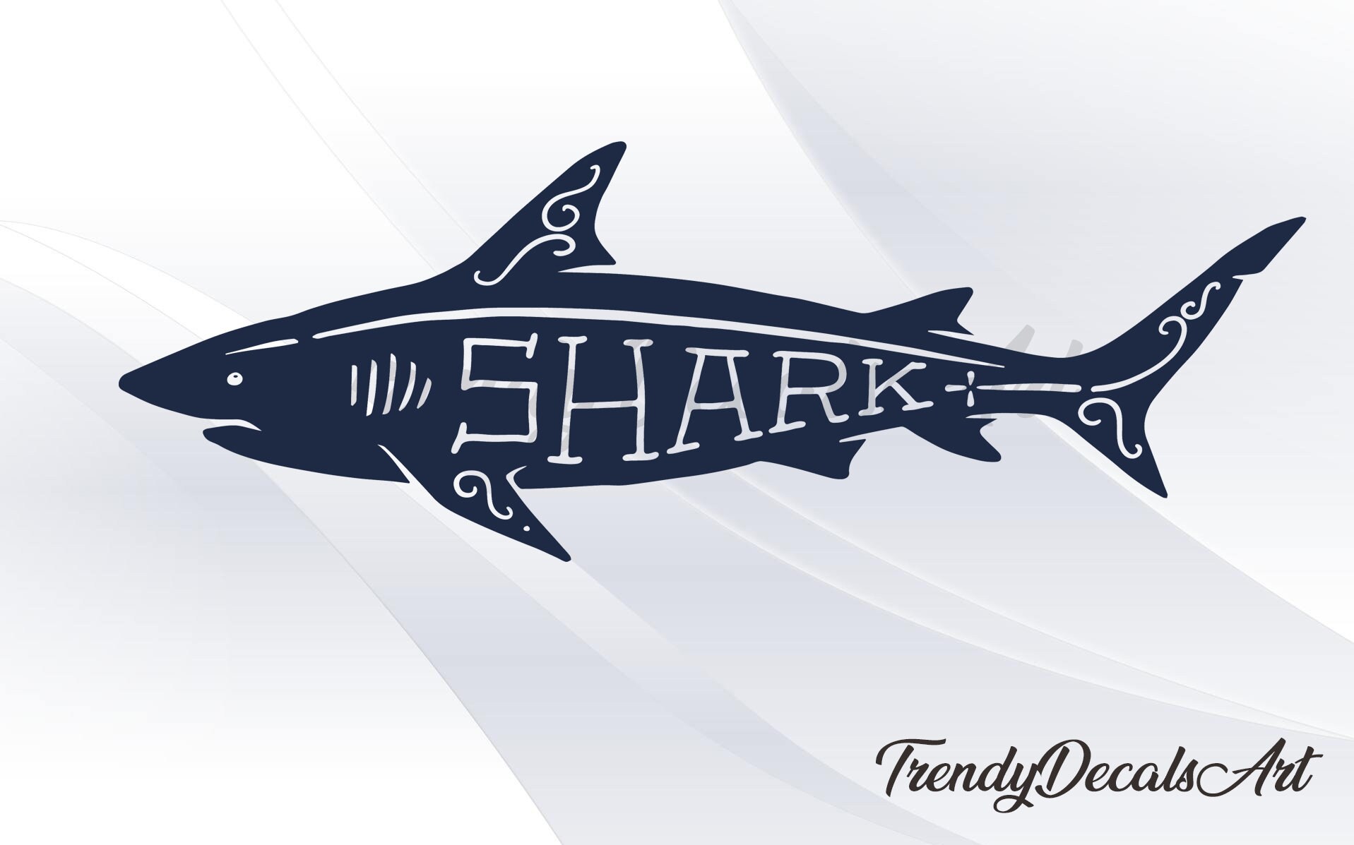 Shark Decal Fishing Decal Fishing Sticker Fishing Vinyl - Etsy