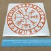 Nordic Compass Decal, Viking Compass Vinyl Sticker, Iceland Vinyl Decal ...
