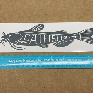 Catfish Decal, Fishing Decal, Fishing Sticker, Fishing Vinyl Decal ...