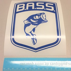 Bass Decal, Fishing Decal, Fishing Sticker, Fishing Vinyl Decal, Tackle ...