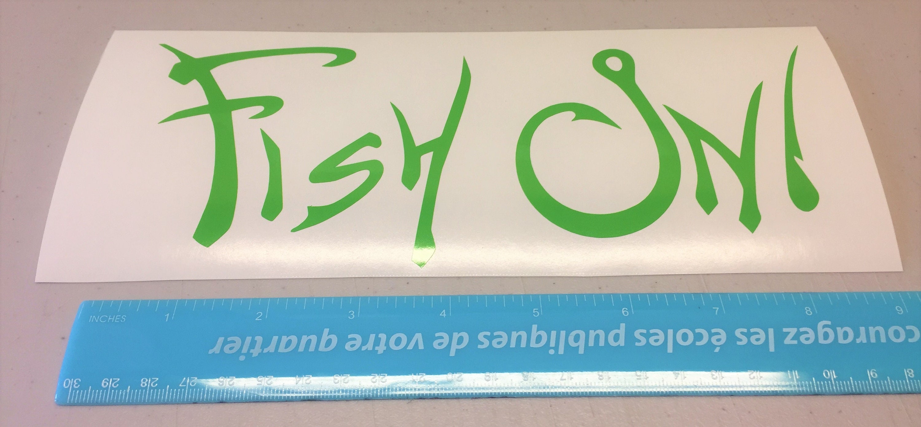 Fish on Decal, Fishing Decal, Fishing Sticker, Fishing Vinyl Deca, Car ...