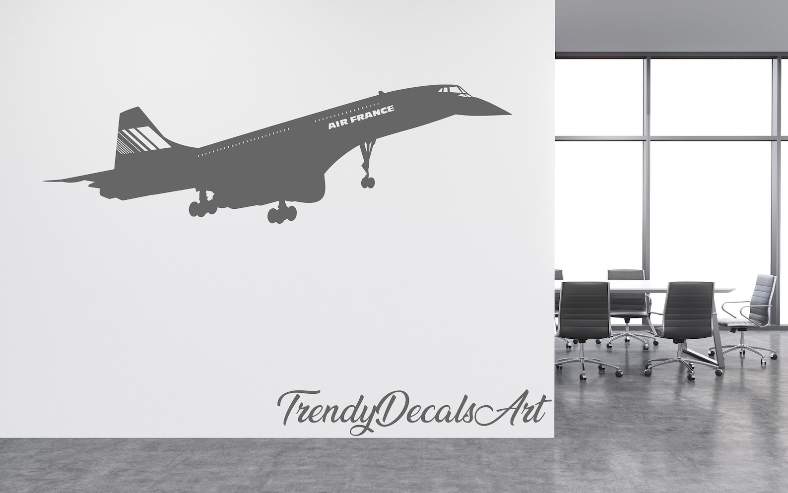 Concorde Airplane Decal Aircraft Vinyl Sticker Airplane Wall - Etsy