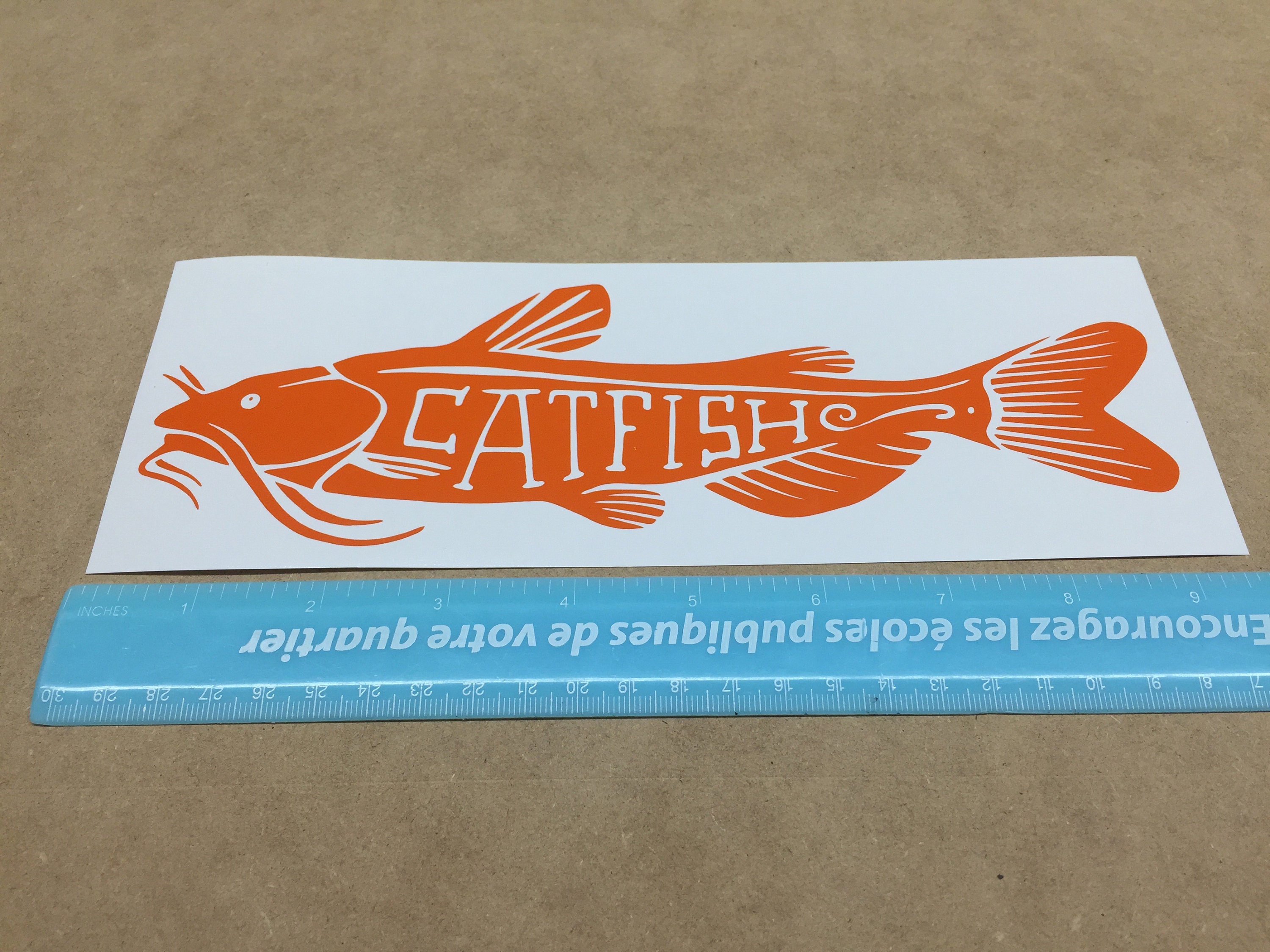 Catfish Decal Fishing Decal Fishing Sticker Fishing Vinyl - Etsy