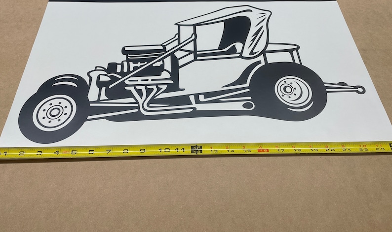 Hot Rod Roadster Decal Car Wall Decal Car Vinyl Sticker | Etsy