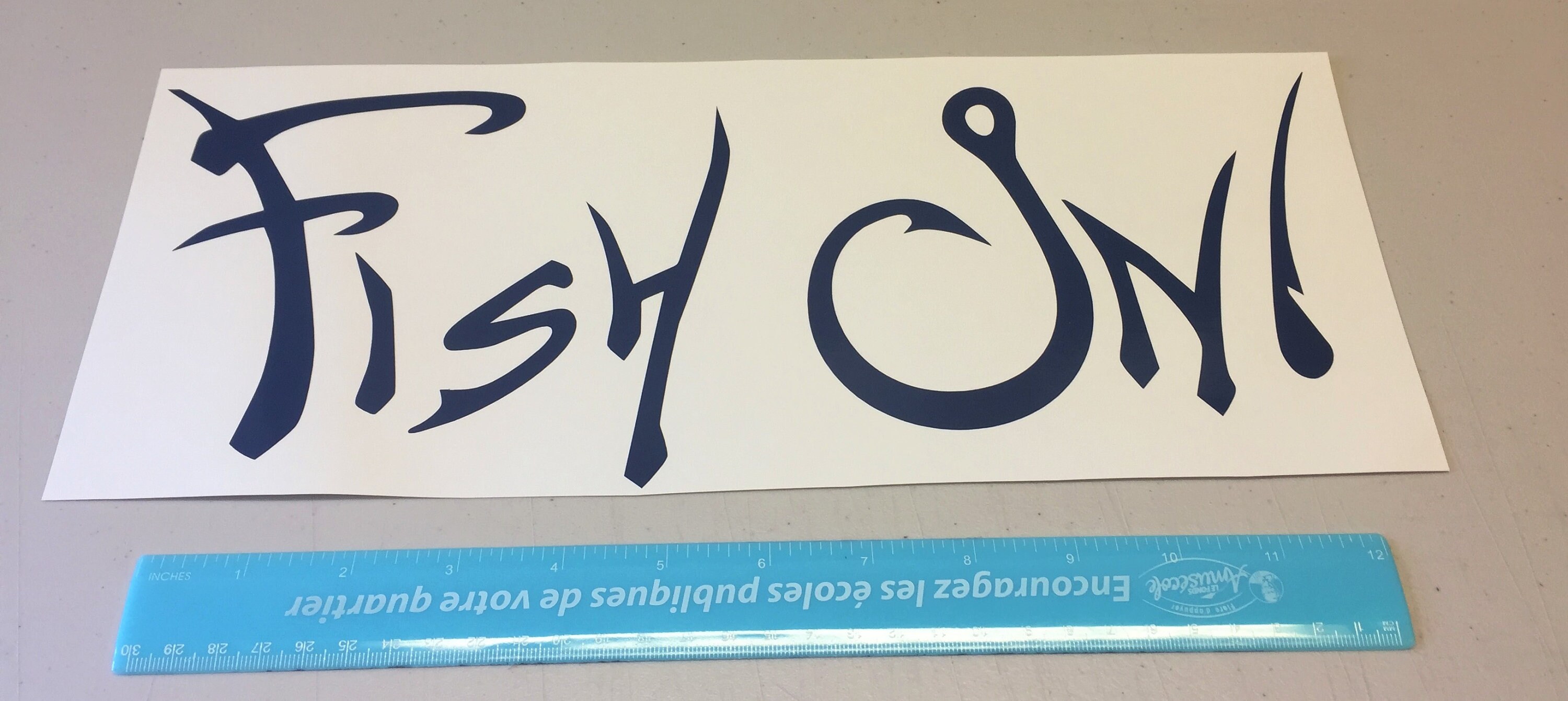 Fish on Decal Fishing Decal Fishing Sticker Fishing Vinyl - Etsy Ireland