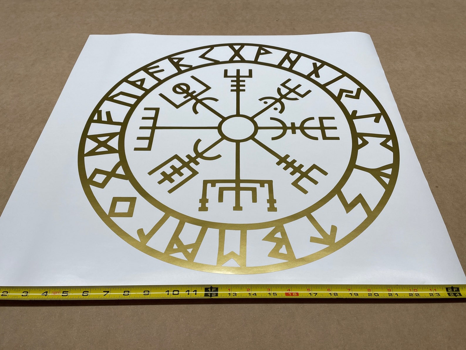 Nordic Compass Decal, Viking Compass Vinyl Sticker, Iceland Vinyl Decal ...