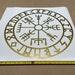 Nordic Compass Decal, Viking Compass Vinyl Sticker, Iceland Vinyl Decal ...
