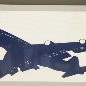 Boeing 747 Airplane Decal, Boeing 747 Vinyl Sticker, Airplane Wall ...