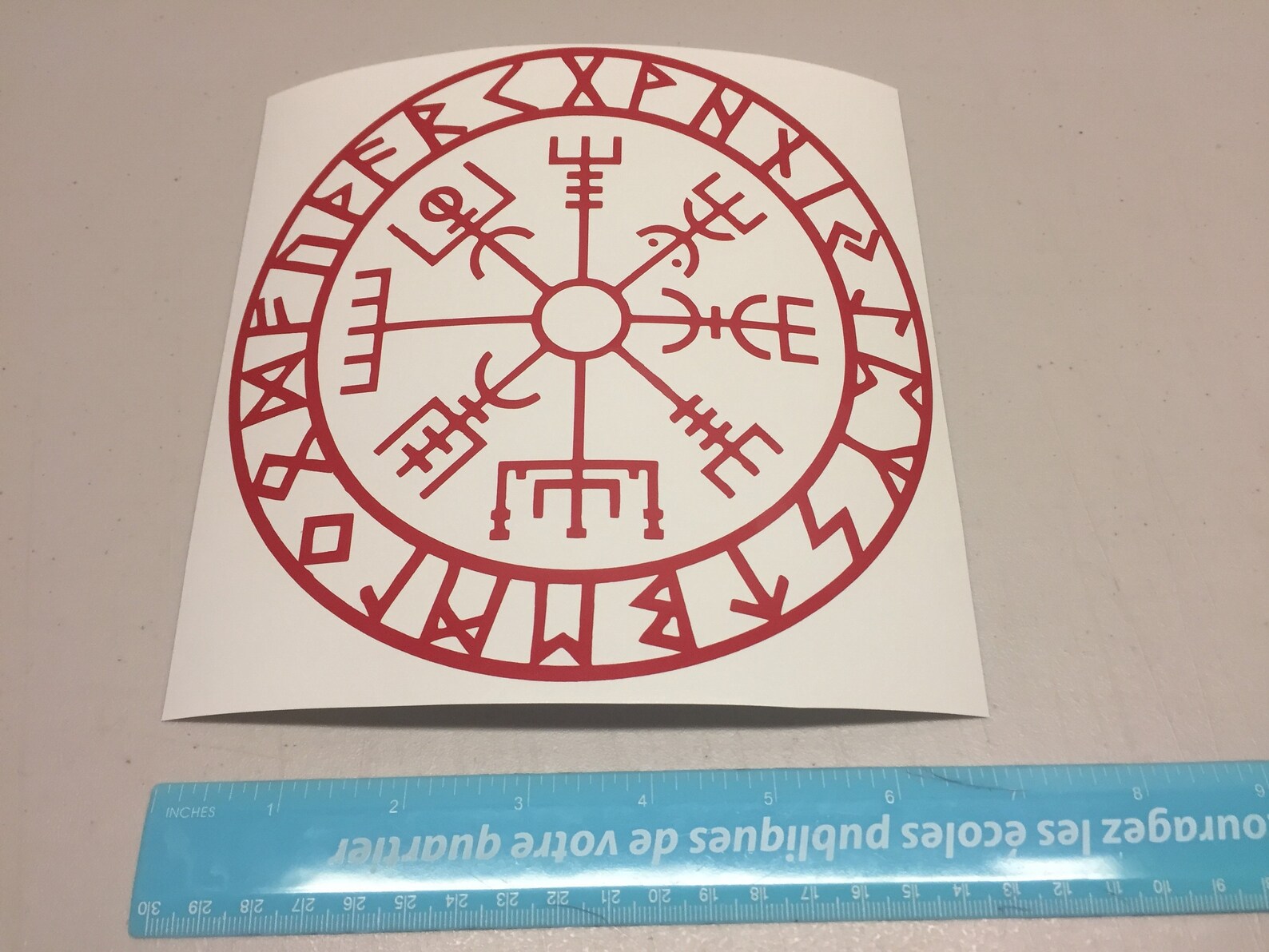 Nordic Compass Decal, Viking Compass Vinyl Sticker, Iceland Vinyl Decal ...