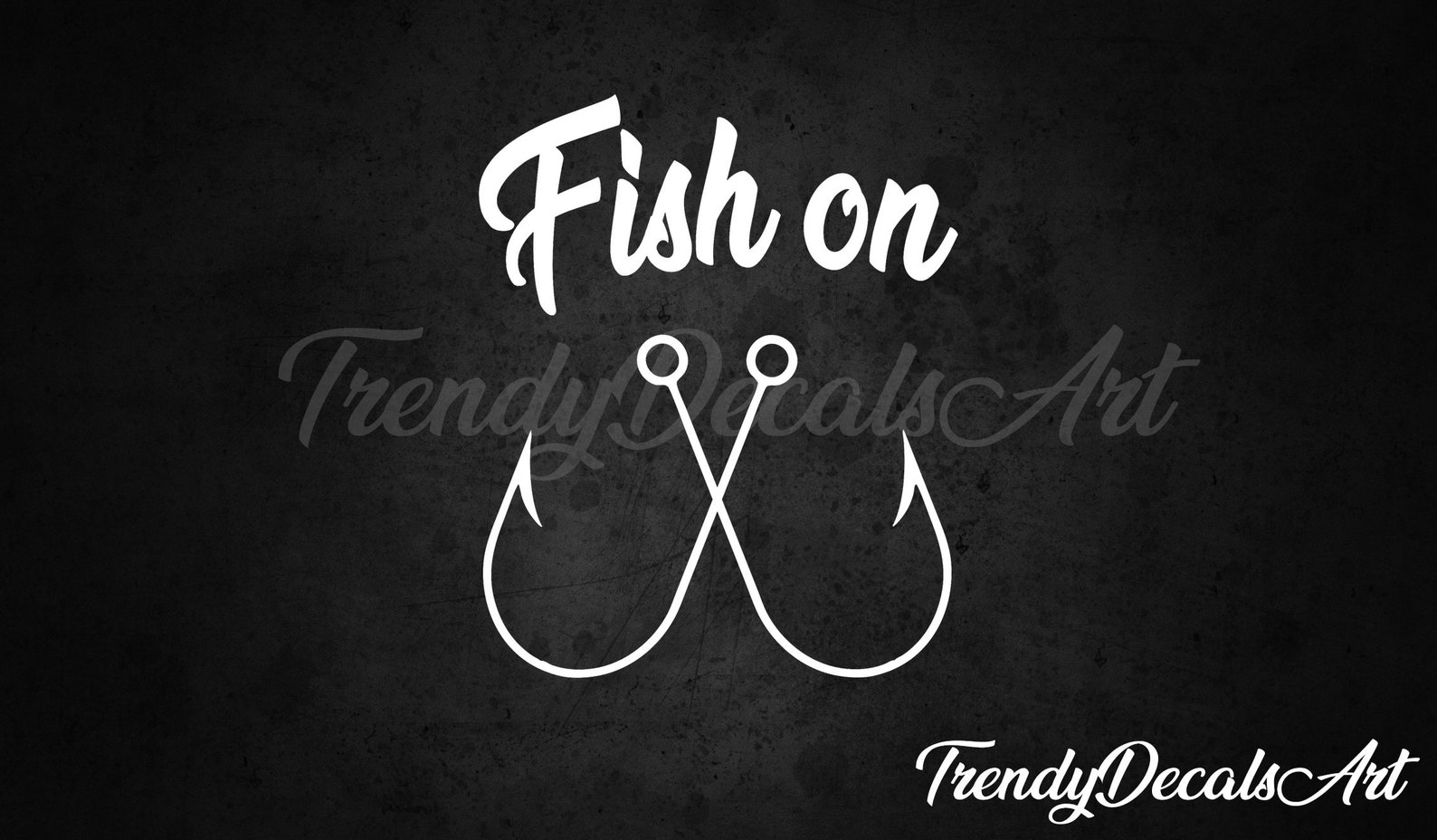 Fish on Decal, Fishing Decal, Fishing Sticker, Fishing Vinyl Decal, Car ...