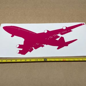 Boeing 747 Airplane Decal, Boeing 747 Vinyl Sticker, Airplane Wall ...