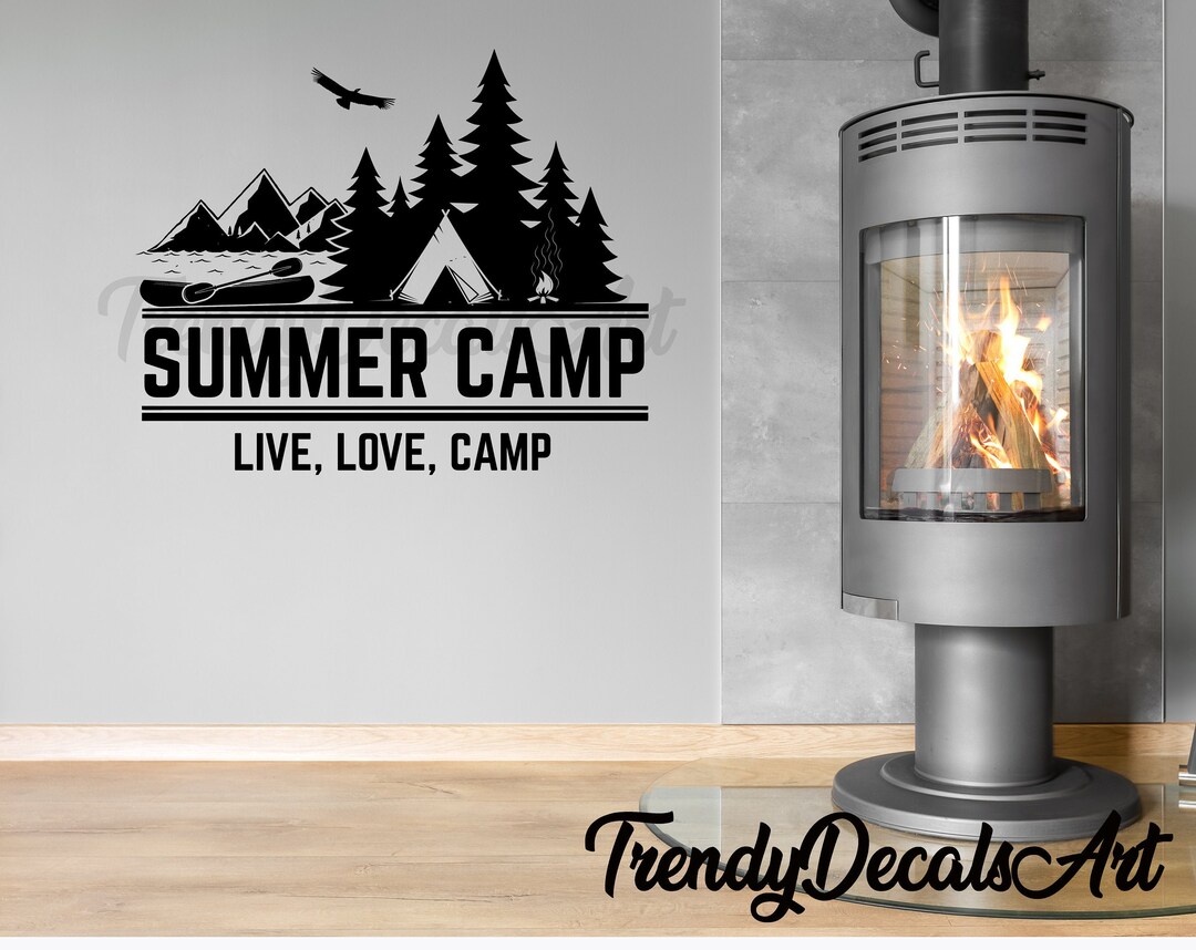 Camping Decal, Summer Camp Decal Sticker, Live Love Camp Decal ...