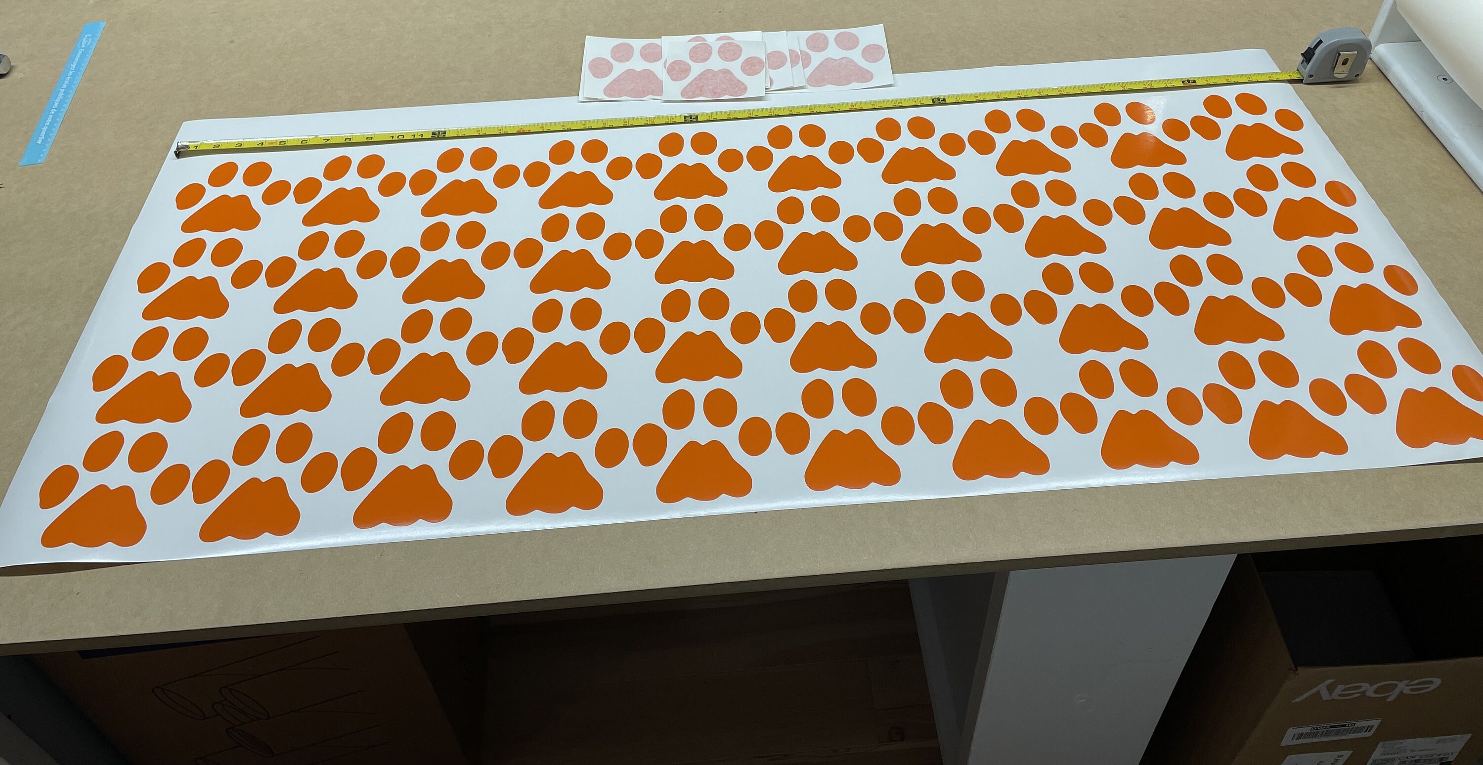 Set of 50 Animal Tracks Stickers, Animal Paws Decals, Choose Your ...