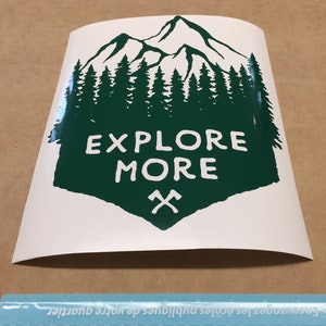 Explore Decal, Hunting Decal Sticker, Mountain Vinyl Decal, Hiking ...