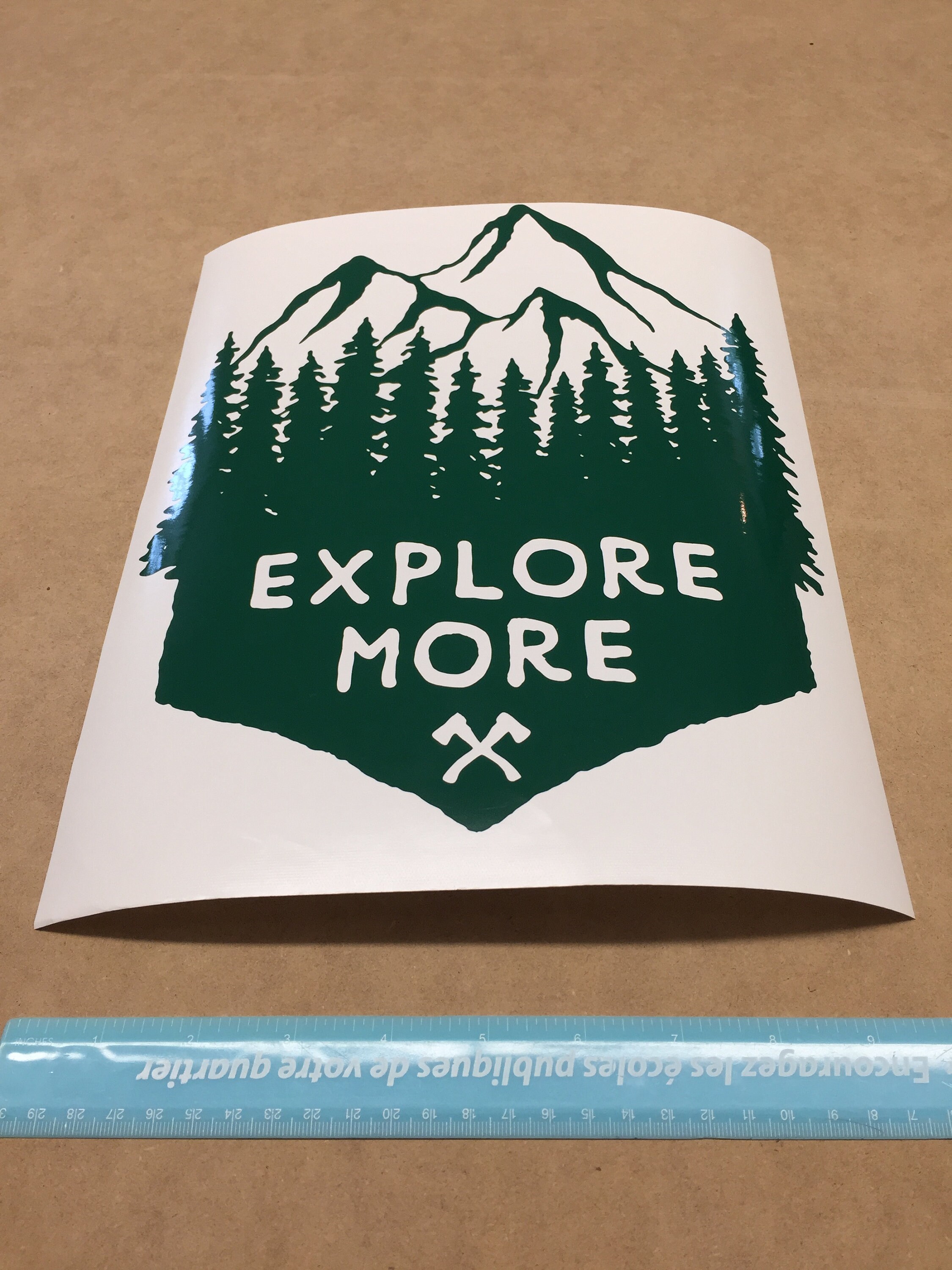 Explore Decal, Hunting Decal Sticker, Mountain Vinyl Decal, Hiking ...