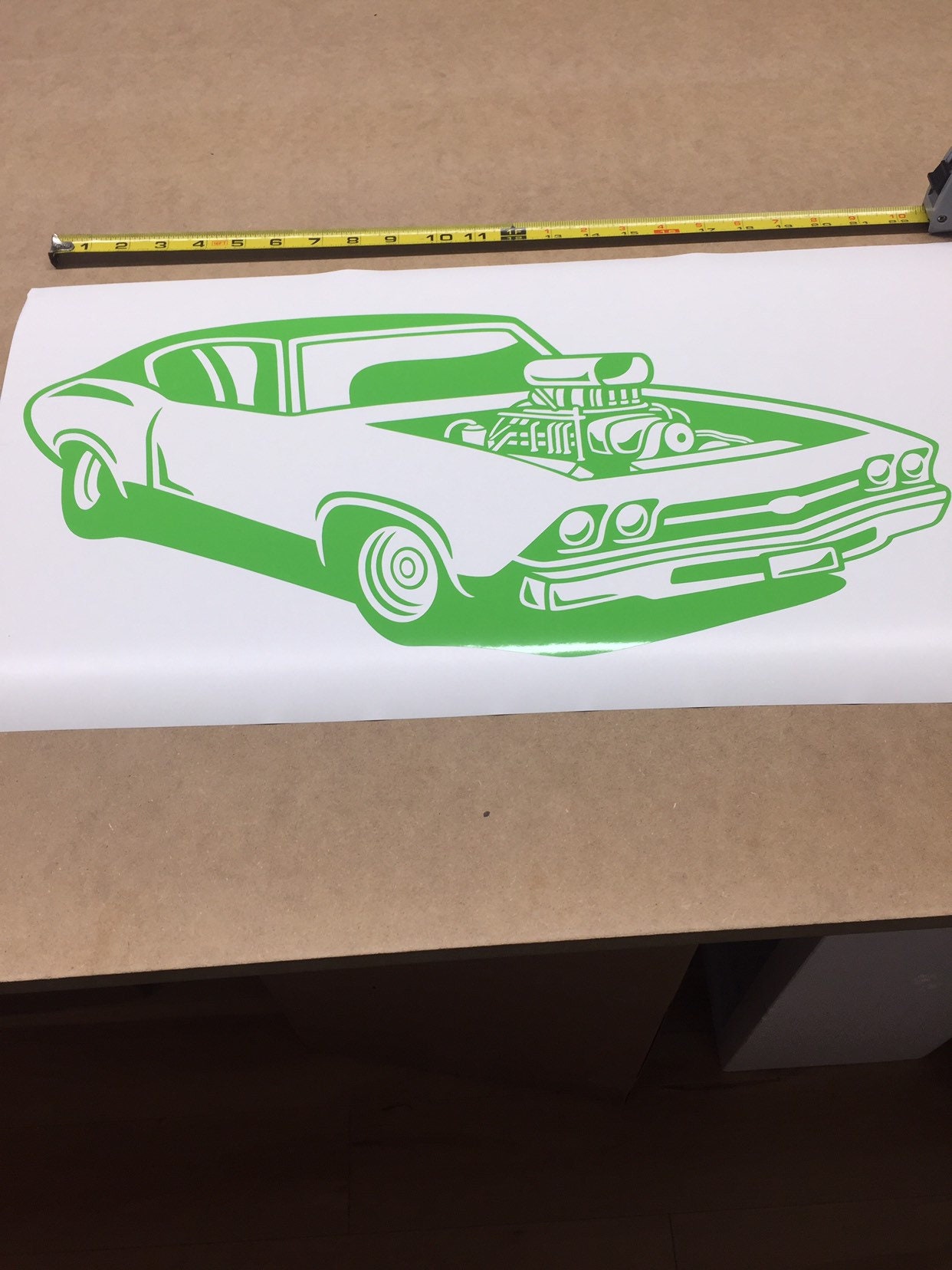 Chevy Chevelle Decal Car Wall Decal Car Wall Vinyl Sticker | Etsy Canada