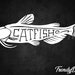 Catfish Decal, Fishing Decal, Fishing Sticker, Fishing Vinyl Decal ...