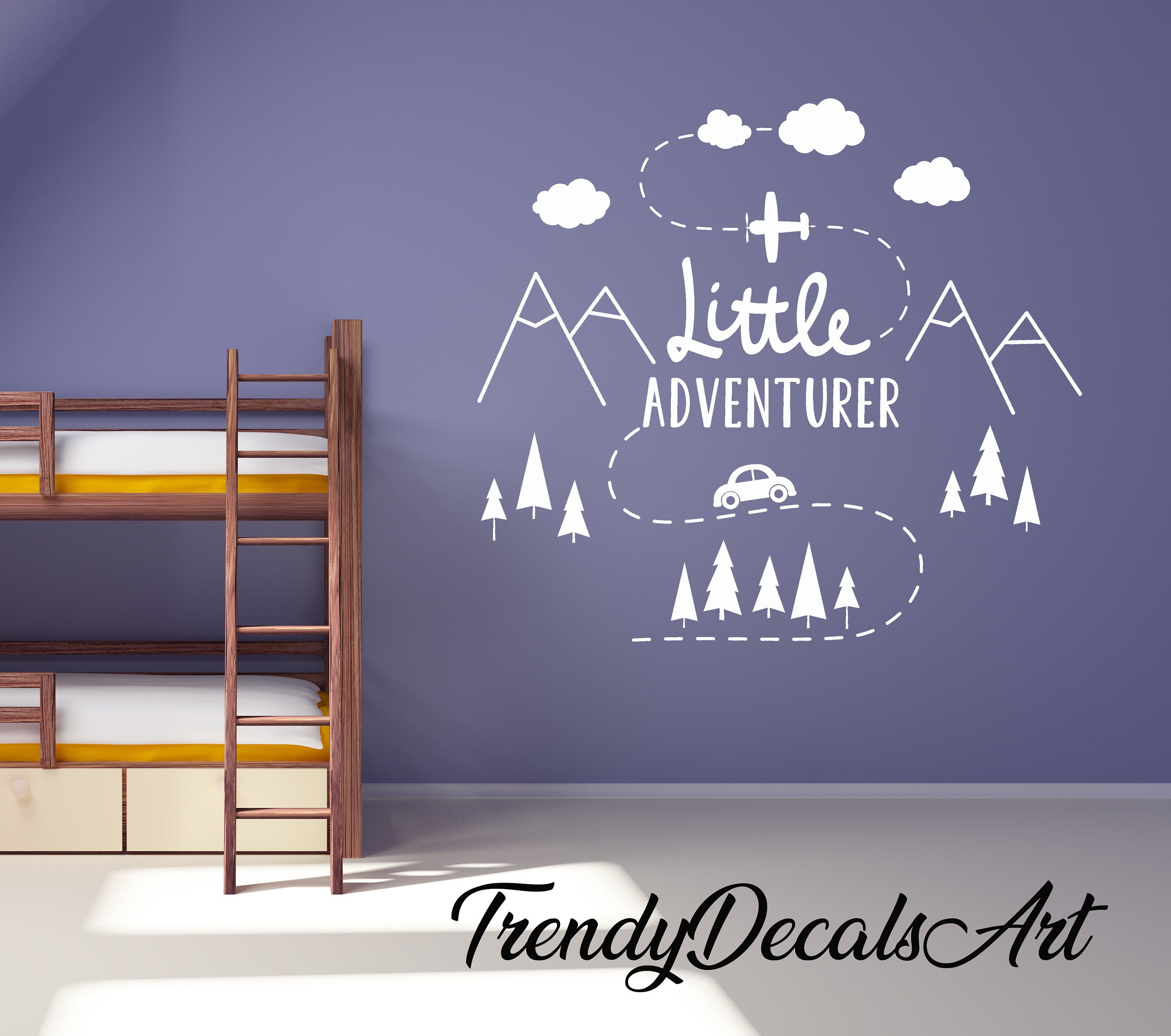 Little Adventurer Decal, Explore Decal Sticker, Mountain Vinyl Decal ...