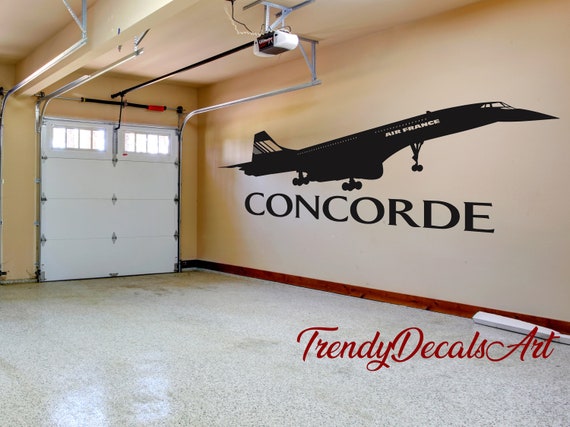 Concorde Airplane Decal Aircraft Vinyl Sticker Airplane Wall - Etsy