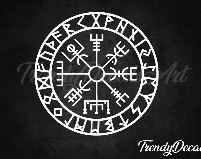 Viking Compass Decal Car Decal Laptop Stickers - Etsy