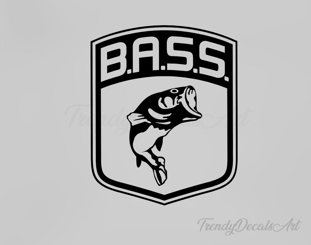 Bass Decal, Fishing Decal, Fishing Sticker, Fishing Vinyl Decal, Tackle ...