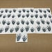 Set of 50 Animal Tracks Stickers, Animal Paws Decals, Choose Your ...