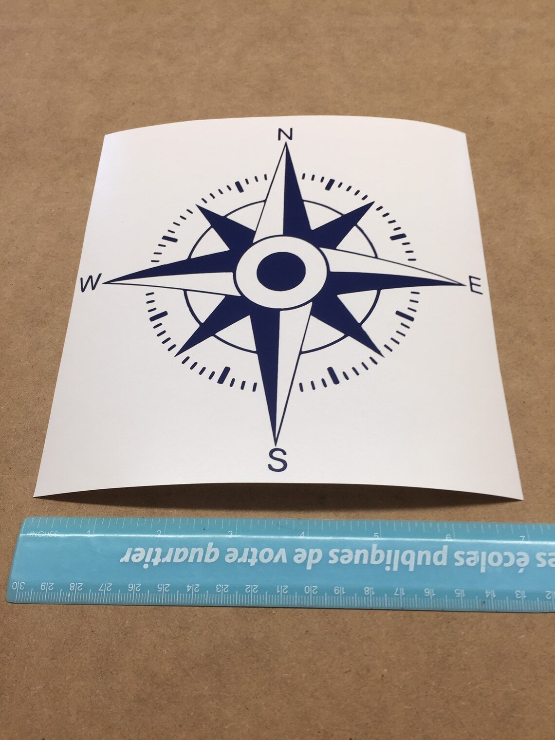 Compass Decal Compass Vinyl Sticker Nature Vinyl Decal - Etsy