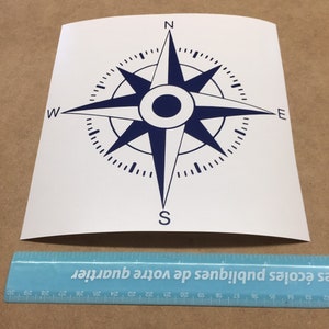 Compass Decal, Compass Vinyl Sticker, Nature Vinyl Decal, Explore Decal ...