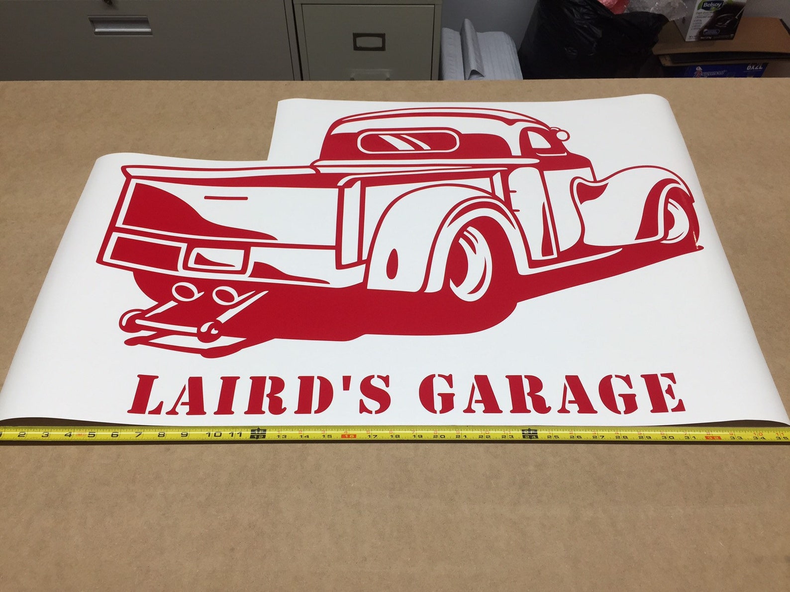 Chevy Pick up Decal, Car Wall Decal, Car Wall Vinyl Sticker, Man Cave ...
