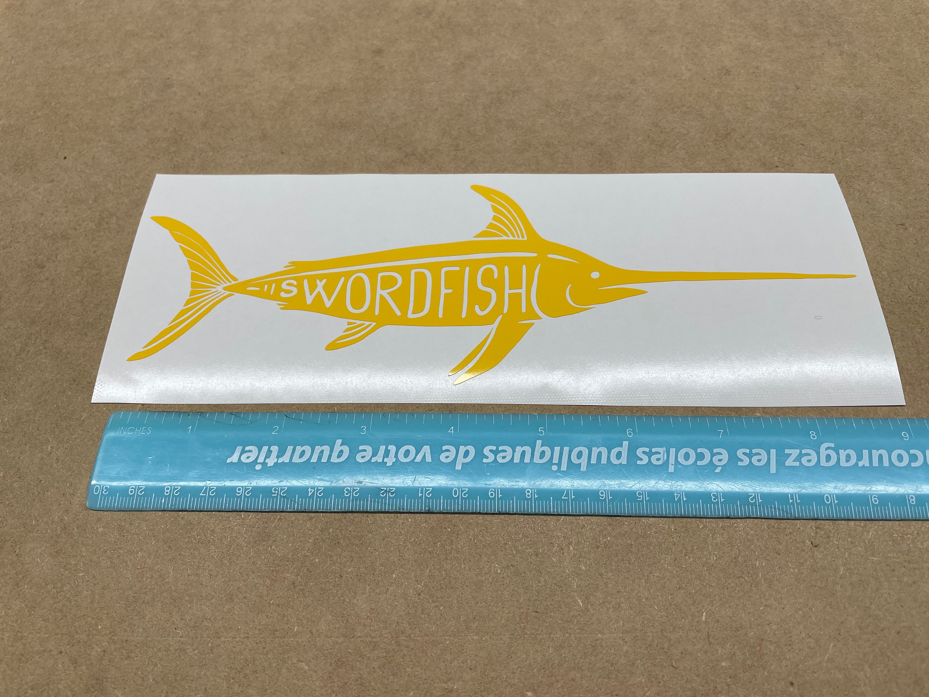 Swordfish Decal, Fishing Decal, Fishing Sticker, Fishing Vinyl Decal ...