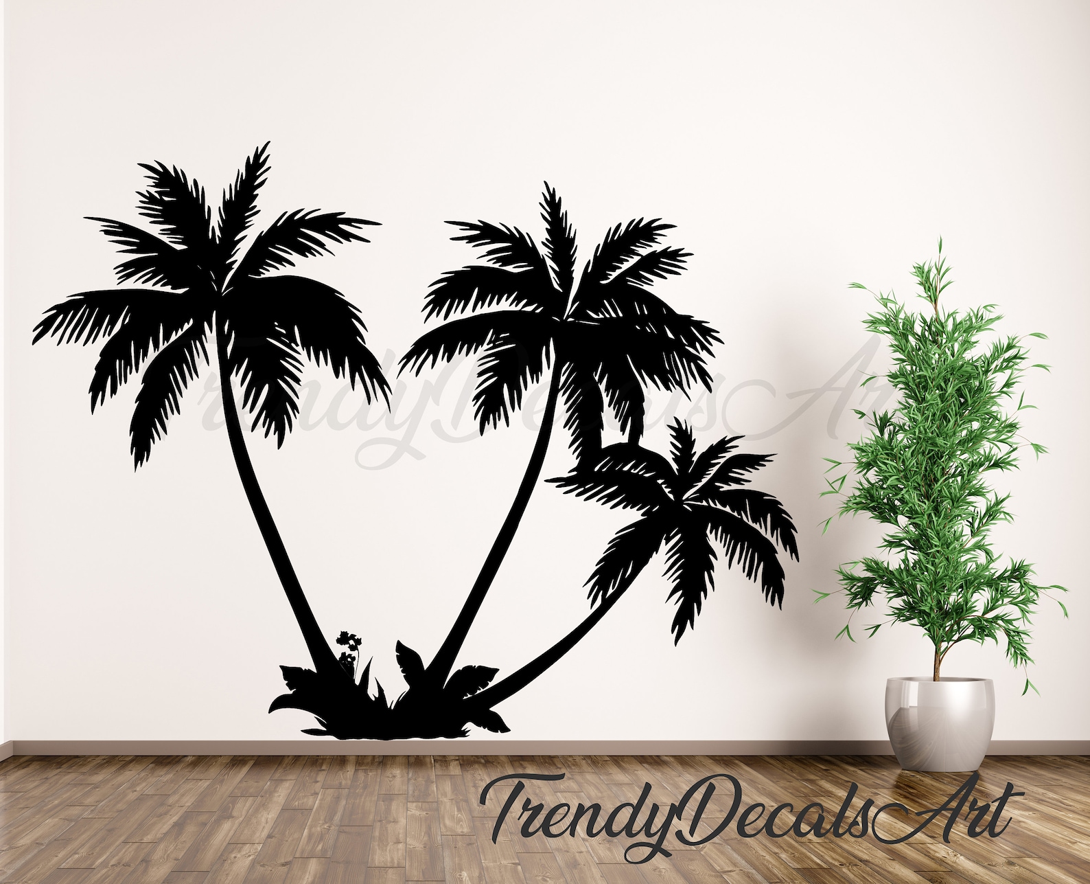 Palm Tree decals 3 Palm Tree vinyl stickers Beach Themed | Etsy