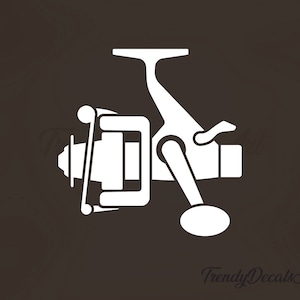 Fishing Reel Decal, Fishing Decal, Fishing Sticker, Fishing Vinyl Decal ...