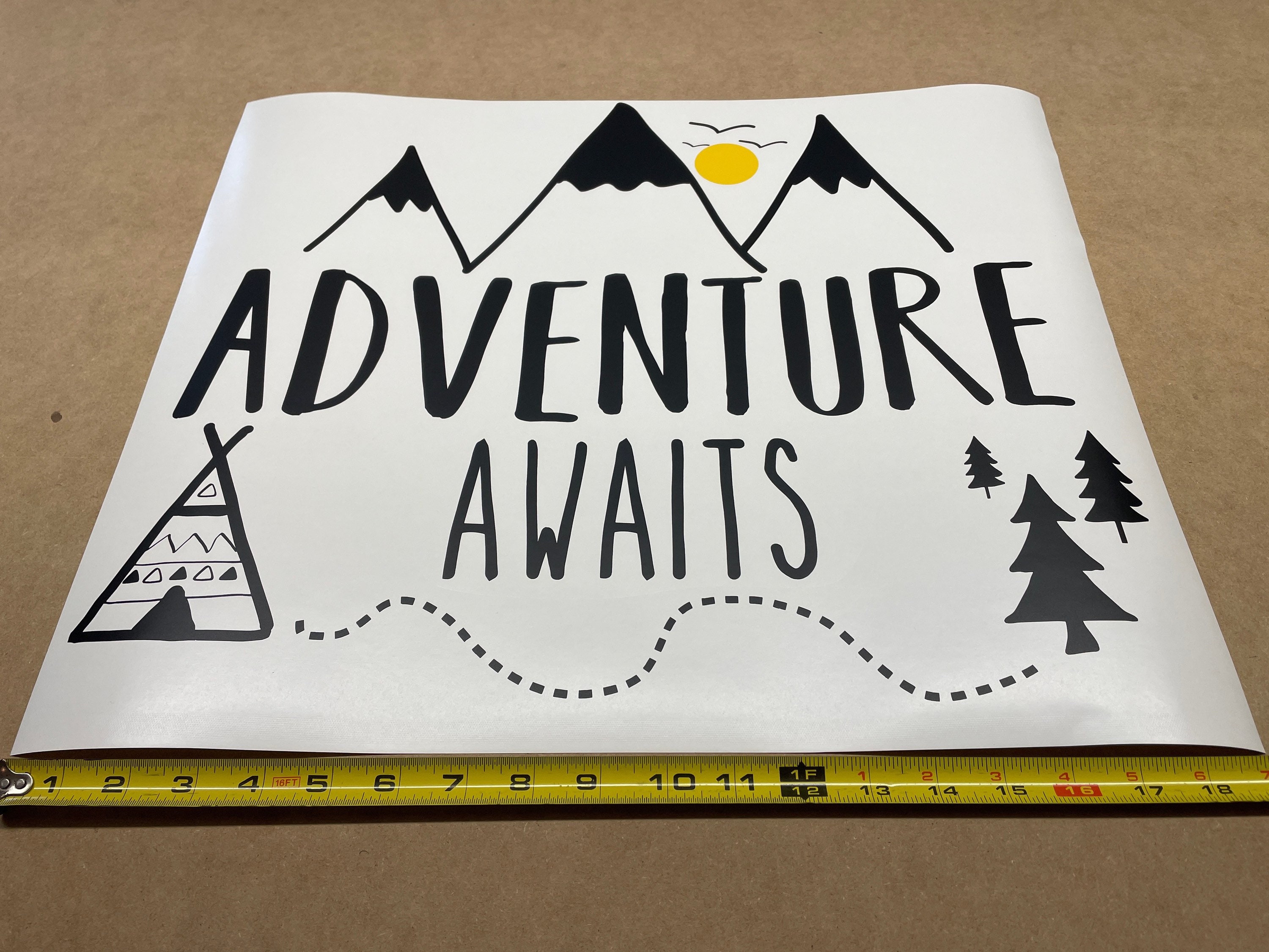 Adventure Decal Explore Decal Sticker Adventure is Out There | Etsy