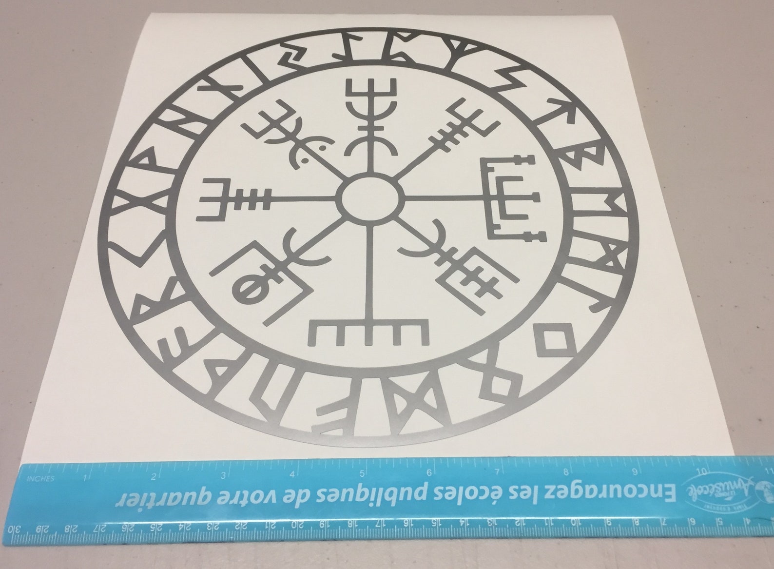 Nordic Compass Decal Viking Compass Vinyl Sticker Iceland - Etsy