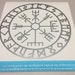 Nordic Compass Decal, Viking Compass Vinyl Sticker, Iceland Vinyl Decal ...