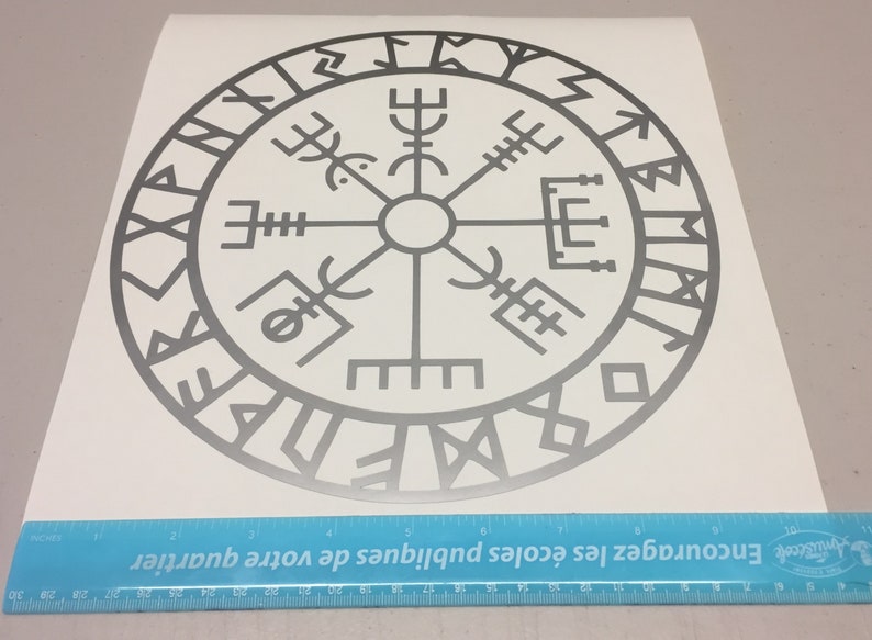 Nordic Compass Decal Viking Compass Vinyl Sticker Iceland - Etsy