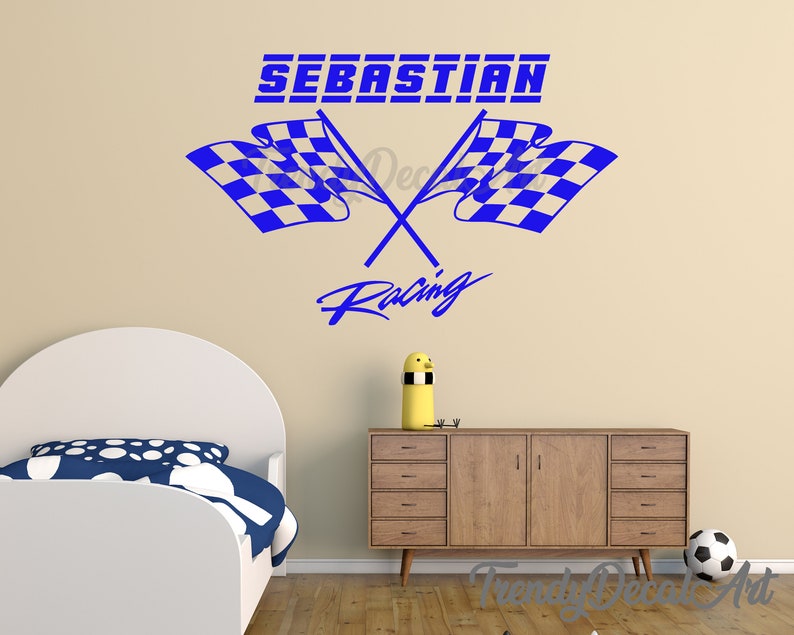 Custom Checkered Flags Decal Custom Racing Vinyl Sticker | Etsy