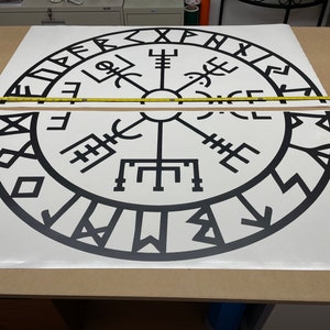 Nordic Compass Decal, Viking Compass Vinyl Sticker, Iceland Vinyl Decal ...