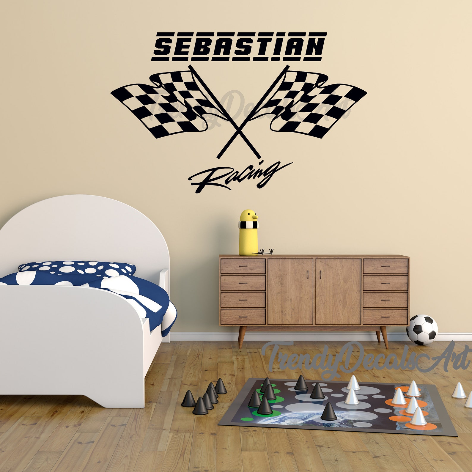 Custom Checkered Flags Decal Custom Racing Vinyl Sticker - Etsy