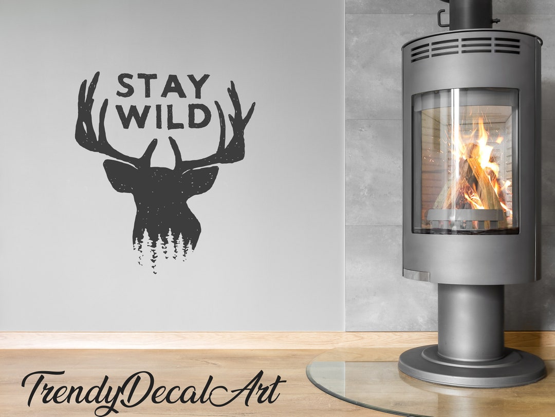 Hunting Decal, Stay Wild Decal, Hunting Vinyl Sticker, Buck Hunting ...